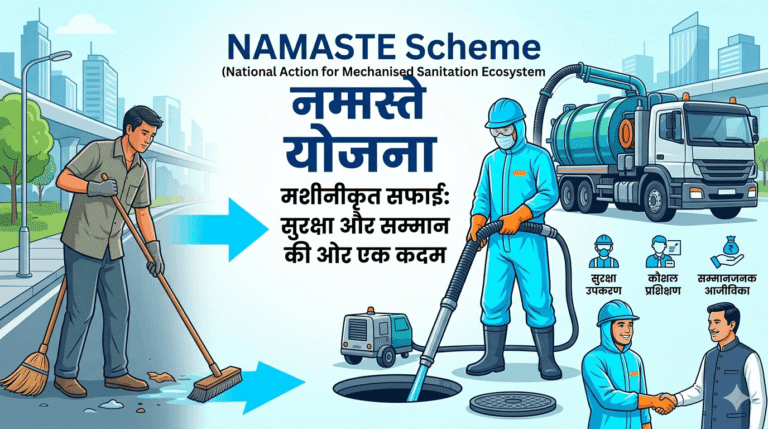 NAMASTE योजना 2026 — सीवर कर्मियों की सुरक्षा, PPE Kit, Ayushman Card ...